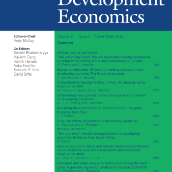 November's Review of Development Economics | Young Lives
