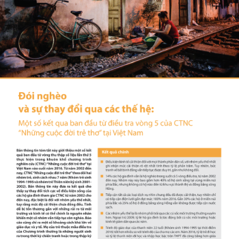 VIETNAMESE Poverty and Intergenerational Change: Preliminary Findings ...